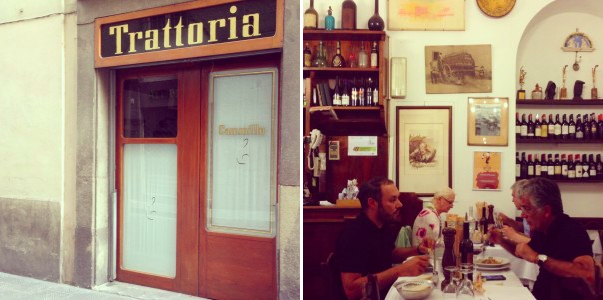 Cammillo Trattoria, restaurant typique à FLorence Oltrarno