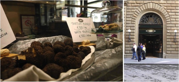 truffe à Florence - restaurant et aperitivo Procacci Antinori